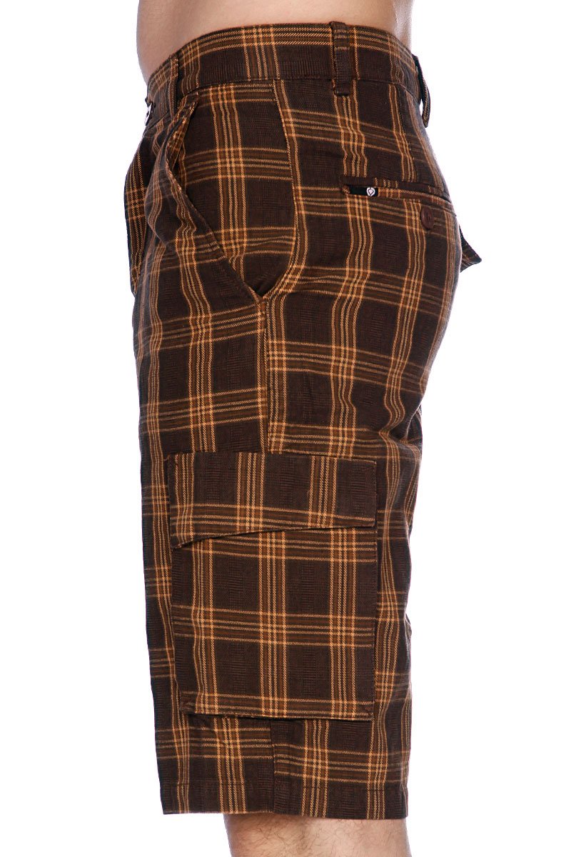 Купить классические мужские шорты Circa Plaid Brown (110211circa09) в ...