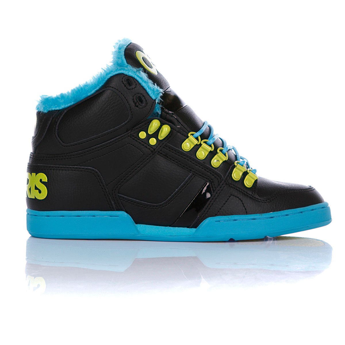 Купить кеды утепленные Osiris Nyc 83 Shr Black/Teal/Lime ...