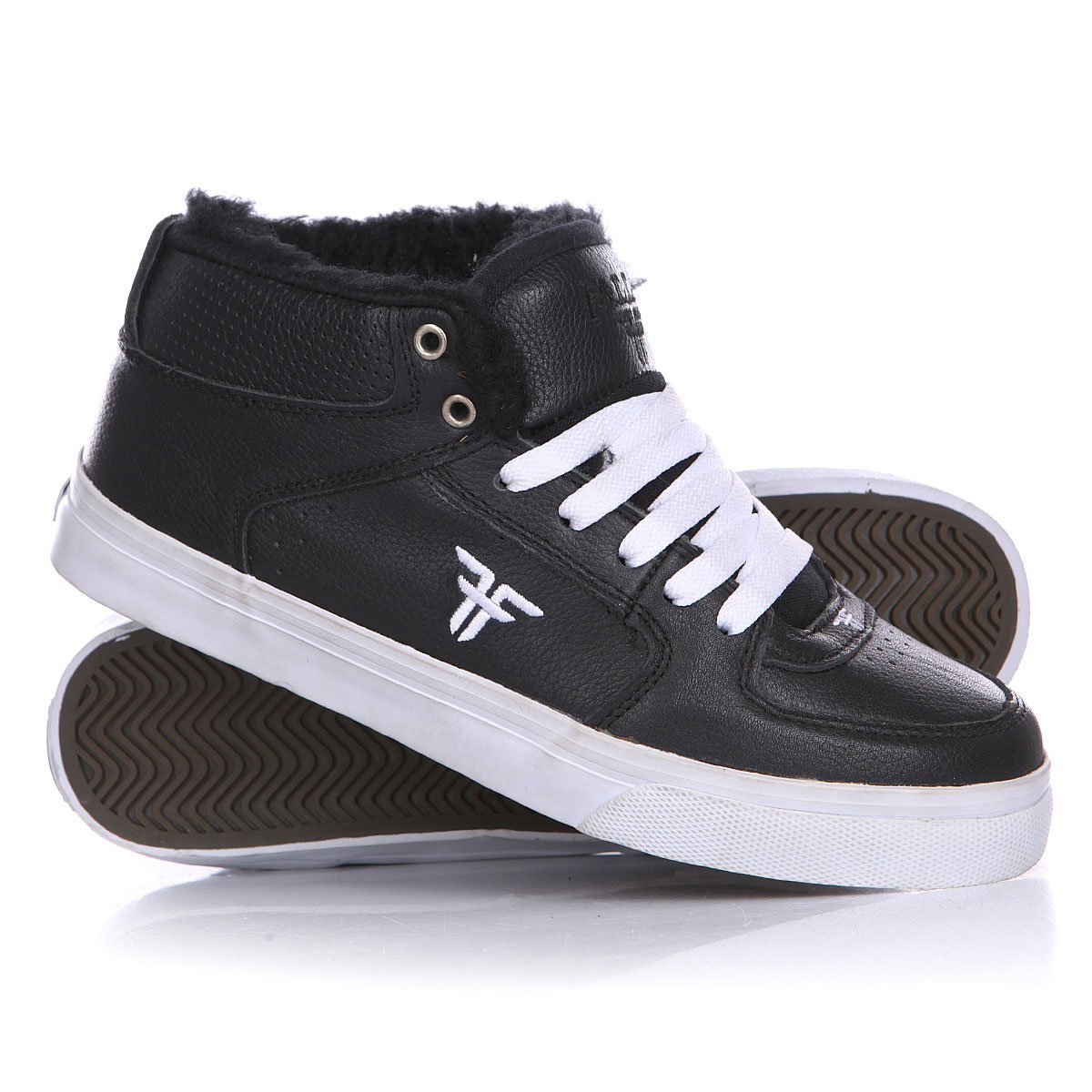 Купить кеды утепленные Fallen Chief Mid Fur Black/Shear/White в ...