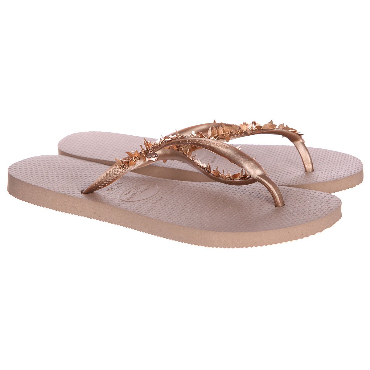 Купить вьетнамки женские Havaianas FL Slim Leaves Brown в интернет ...