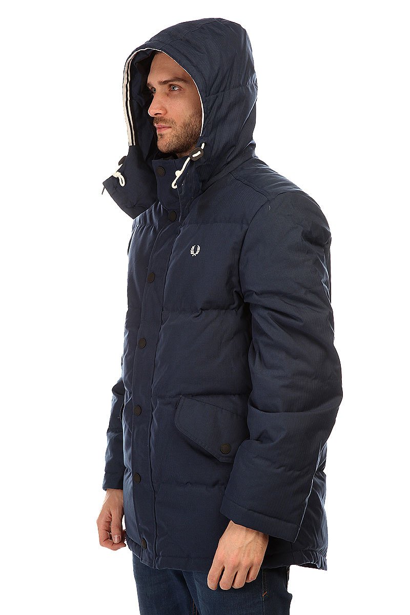 Купить пуховик Fred Perry Down Field Jacket Navy в интернет-магазине ...