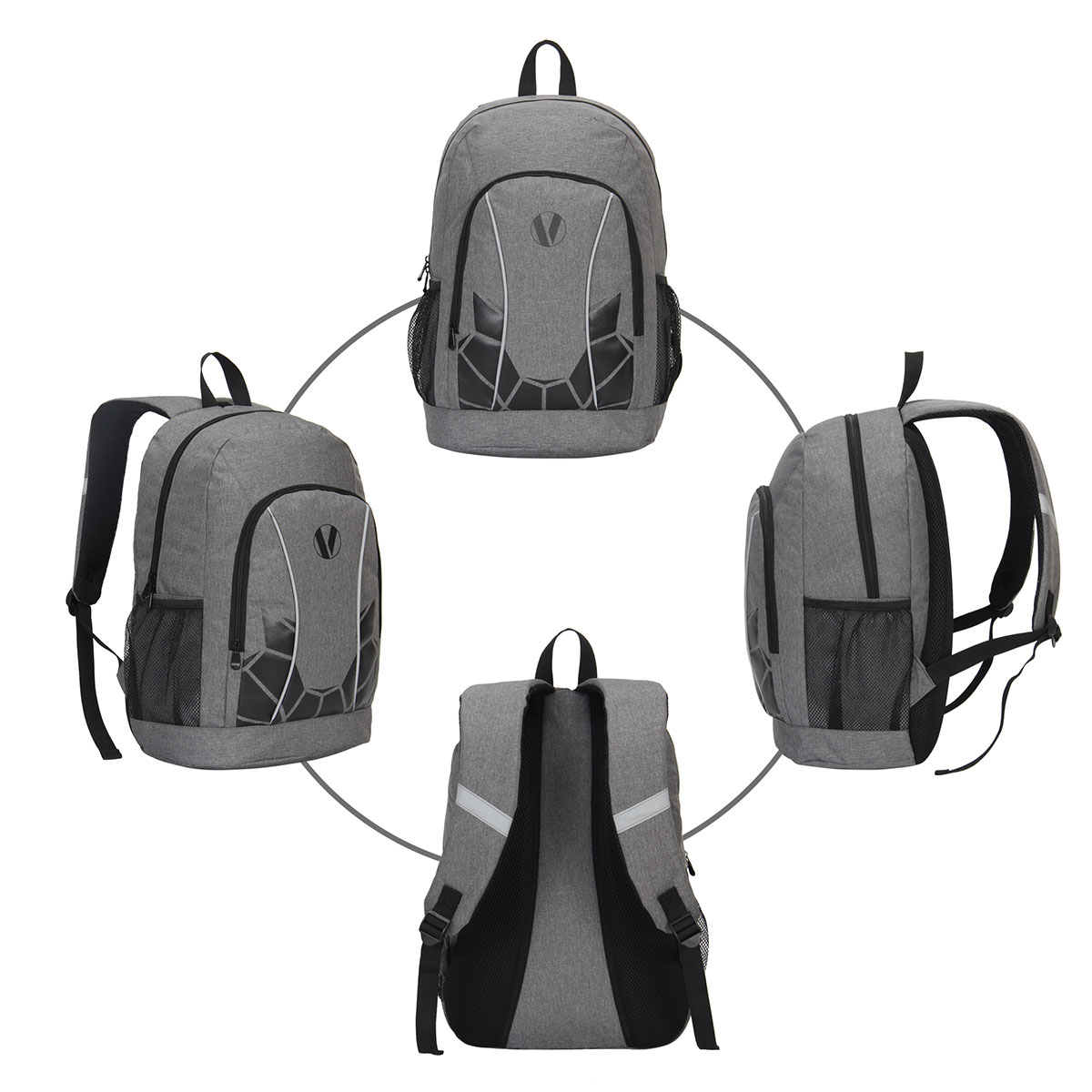 Купить рюкзак Veegul USTBP0219309 серый в интернет-магазине Proskater.ru