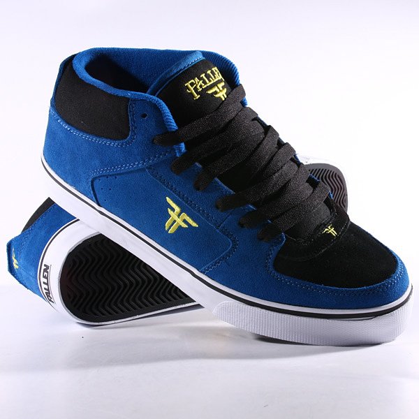 Купить кеды высокие Fallen Chief Mid Bright Blue/Yellow (101110globe17 ...