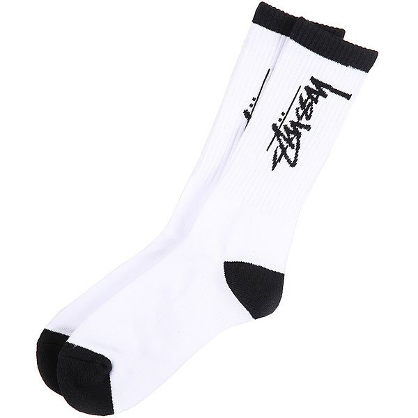 Купить носки средние Stussy Stock Socks White в интернет-магазине ...